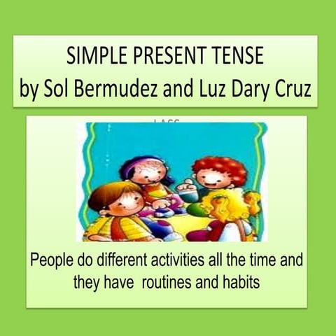 Simple present tense diapositivas | PPTX