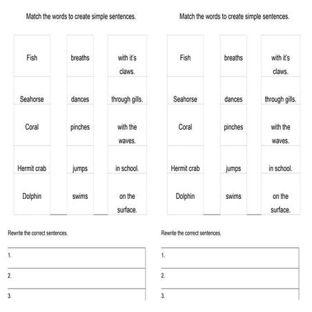 Simple present tense from the sea | DOC
