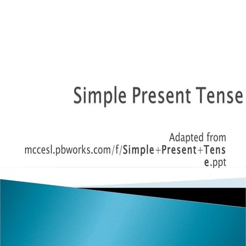 Simple present tense | PPT