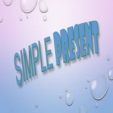 Simple present the best | PPTX