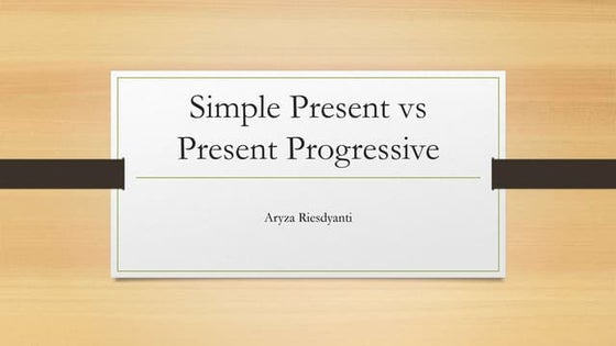 Simple present tense | PPT