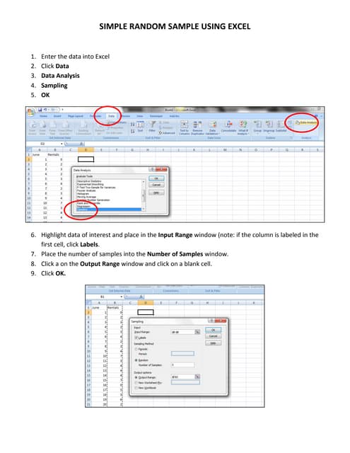 Simple Random Sample Using Excel simple-random-sample-using-excel