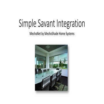 Simple savant integration | PPT
