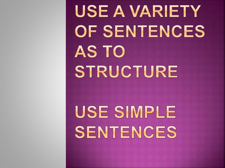 Simple Sentence simple-sentence