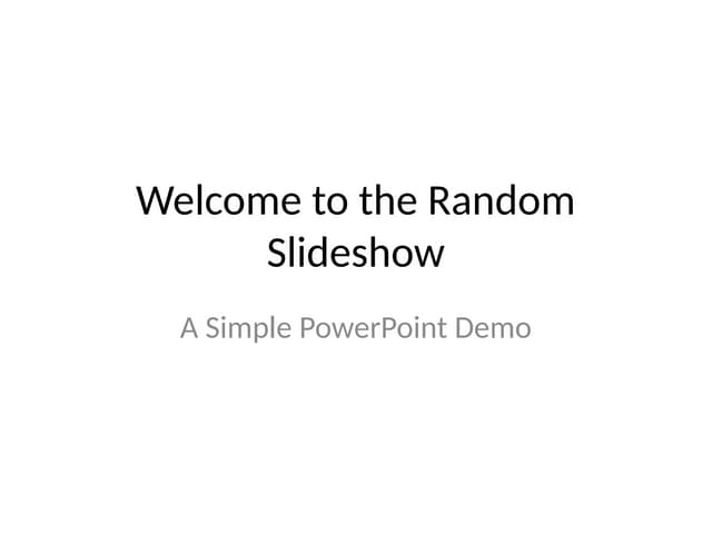 simple slide show made by chatgpt in english | PPT simple slide show made by chatgpt in english | PPT