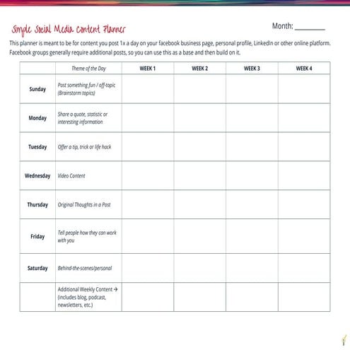 ActionFlow Social Media Scorecard Template 2.0 | PDF