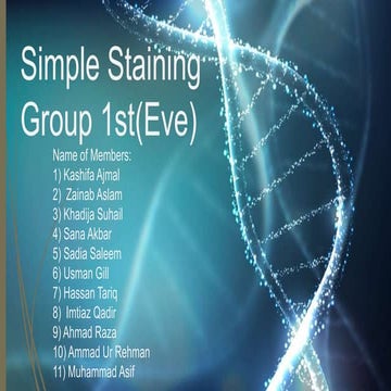 Simple staining Microbilogy | PPT