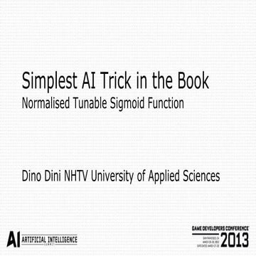 Simplest ai trick gdc2013 dino v2 (1) | PPTX