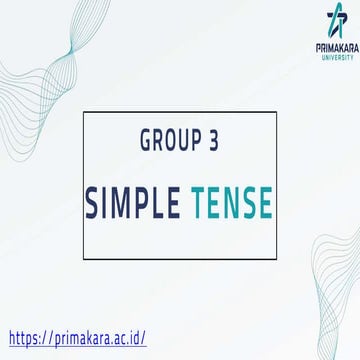 Simple Tense | PPTX
