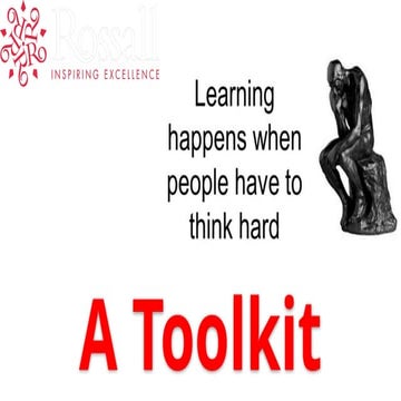 Simple Thinking Toolkit for students and for teachers | PPTX
