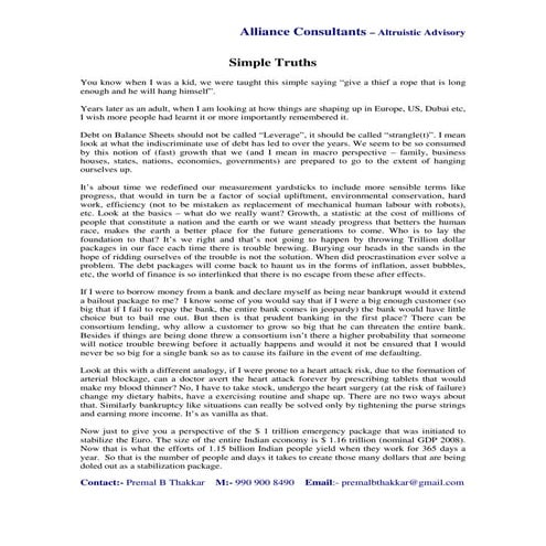 Simple Truths Final | PDF | Stocks and Bonds | Personal Investing