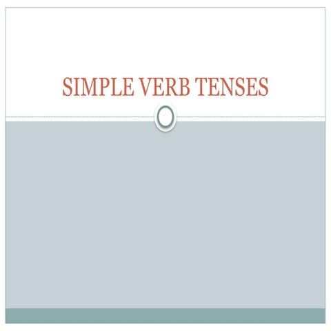 Simple Verb Tenses.pptxSimple Verb Tense | PPTX | Olympic Sports | Sports