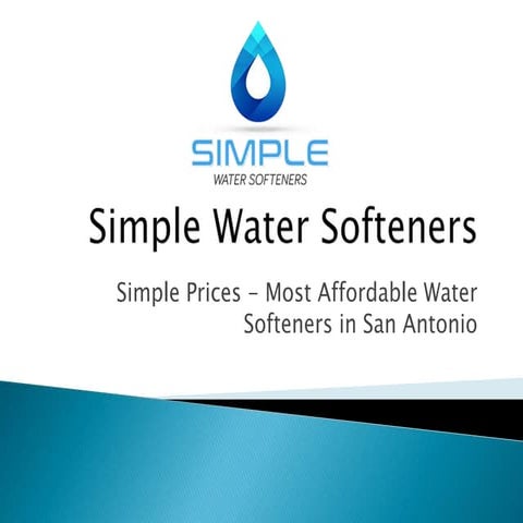 Simple water softeners | PPTX