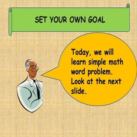 Simple word problems | PPT