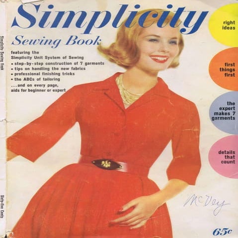 Simplicity sewing book - 1962 | PDF