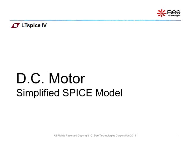 3-Phase AC Motor Model (LTspice) | PPTX
