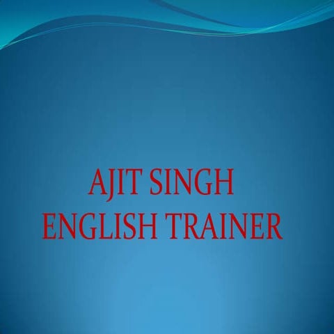 Simplified methods of learning english | PPT