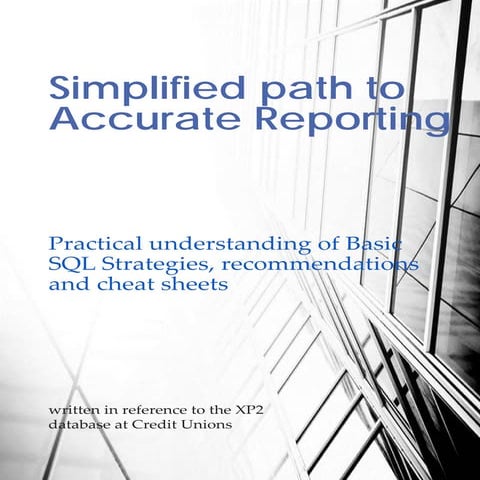 Simplified path to accurate reporting | PDF | Databases | Computer ...