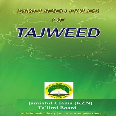 Simplified Rules of Tajweed | PDF