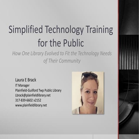 Simplified technology training for the public | PPTX | IT and Internet ...