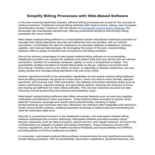 Medical billing services | PPTX