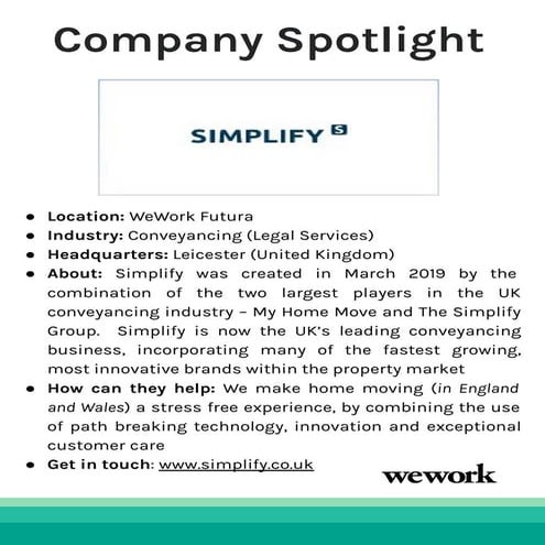 Simplify company spotlight | PDF