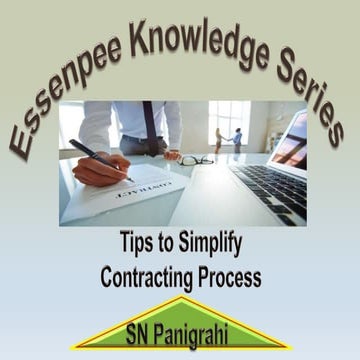 Tips to Simplify Contracting Process By SN Panigrahi | PPTX