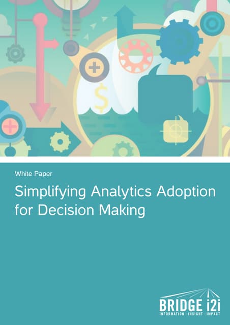 Whitepaper Simplifying Analytics Adoption In Enterprise Pdf