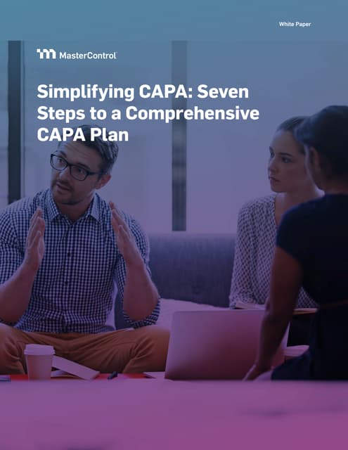 Corrective & Preventive actions (CAPA) | PPTX | Business | Business and Finance