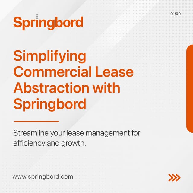 Simplify Commercial Lease Abstraction with Springbord | PDF