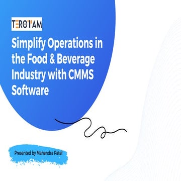 Simplify Operations in the Food & Beverage Industry with CMMS Software ...