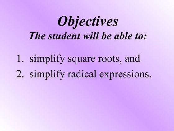 Mathematics 9 Radical Expressions (2) | DOC | Secondary Education | Education