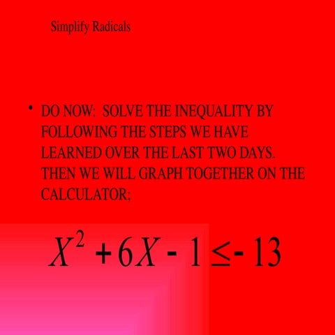 Comprehensive Guide to Simplifying Radicals and Solving Inequalities ...