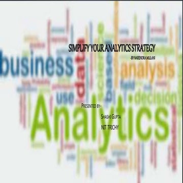 Simplify your analytics strategy | PPTX
