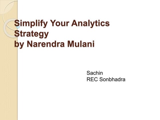 Simplify your analytics strategy | PPTX