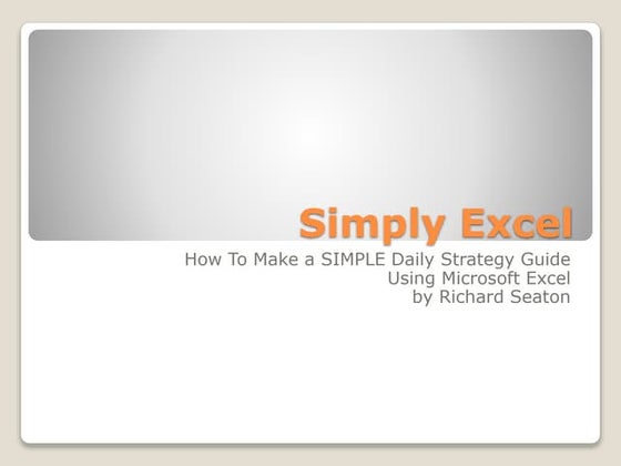 Excel daily sales spreadsheet | PPT