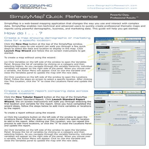 Simplymap guide | PDF
