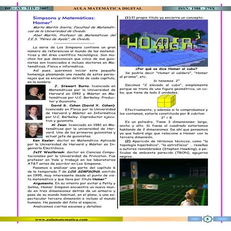 Simpsons matematicas | PDF