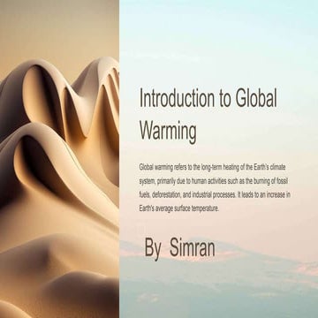 "The Heat Is On: Understanding Global Warming" | PPTX