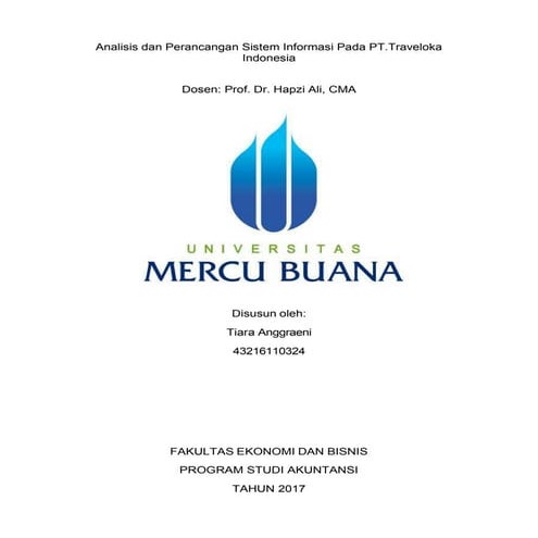 SIM, Tiara Anggraeni, Prof. Dr. Hapzi Ali, CMA, Analisis dan ...