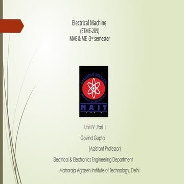 CAPACITIVE START INDUCTIVE RUN(CSIR) MOTOR PPT | PPTX