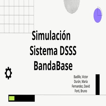 Simulation system for DSSS bandwith for the digitalization of signals | PPT