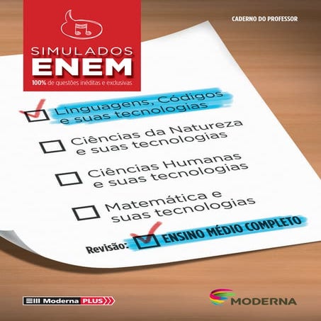 Simulado ENEM - Linguagens, Códigos e suas Tenologias | PDF