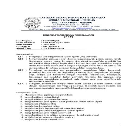 Simulasi digital sirait | DOC