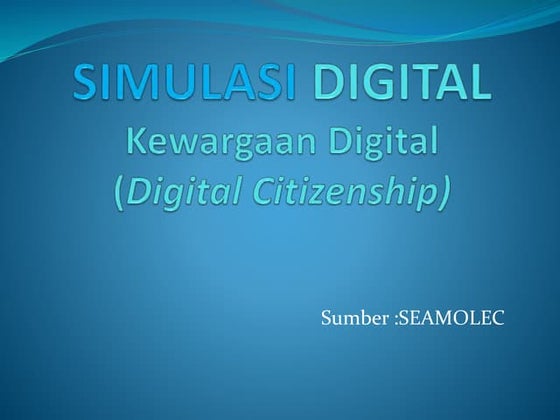 Simulasi digital season 4 (kewargaan digital) | PPT