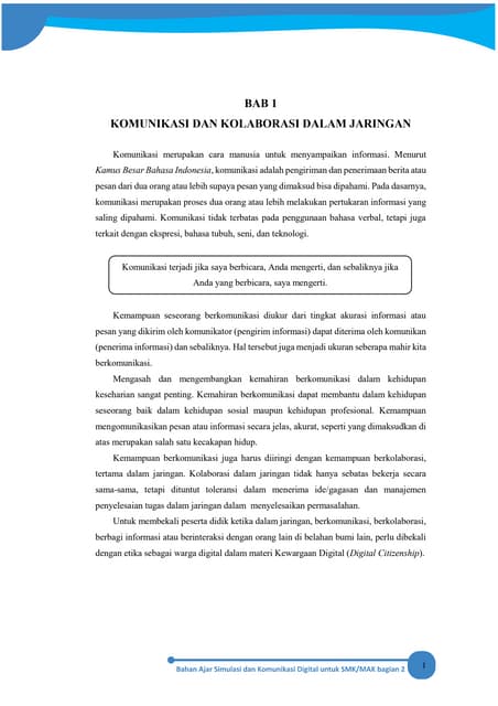 Bab 8 : Dampak Sosial Informatika | PDF