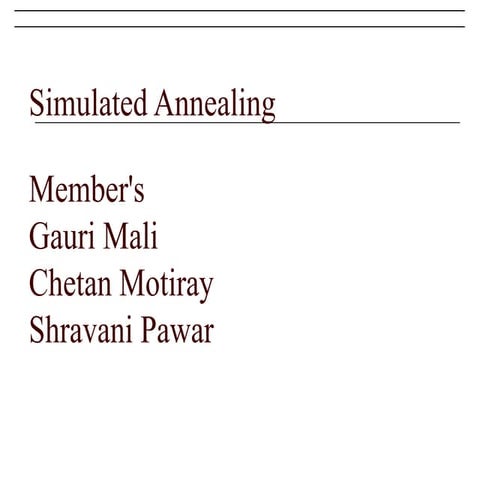 Simulated Annealing for Engineering Excellence: Harnessing ...