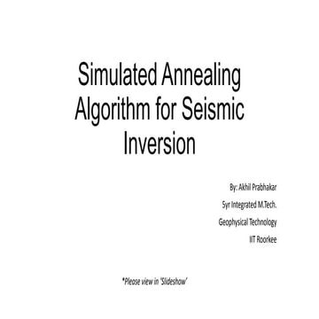 Simulated annealing-global optimization algorithm | PPTX