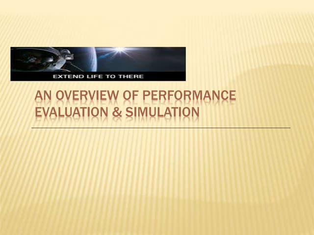 System Modeling & Simulation Introduction | PPTX