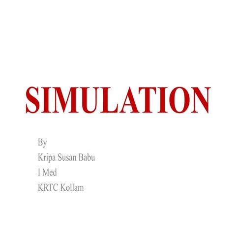 Simulation | PPTX